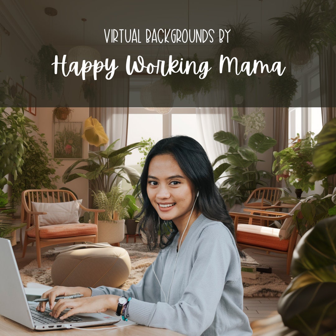 5 Virtual Background Images (BUNDLE) | 5 Original Backgrounds for ...