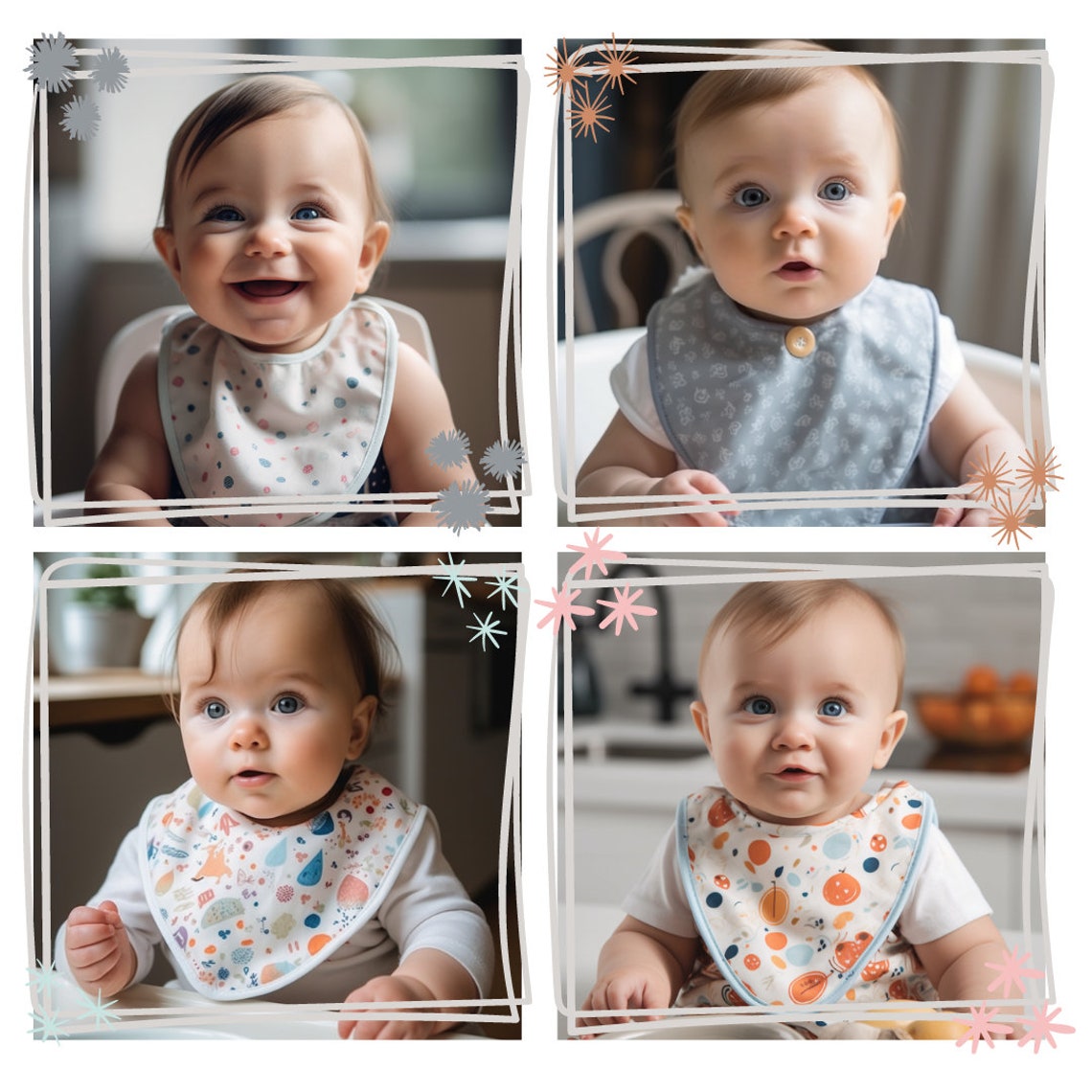 DIY Baby Bib Tutorial With Patterns 3 Bib Styles Tutorials & Patterns ...