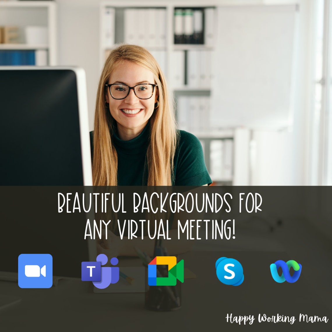 5 Virtual Background Images (BUNDLE) | 5 Original, Realistic Living ...