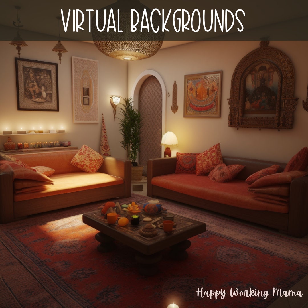 14 INDIAN Living Room Images for Virtual Background | Pack of 14 Zoom ...