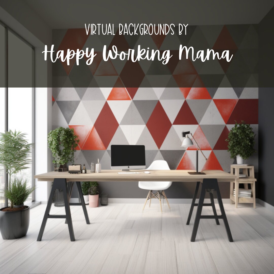 5 Office Virtual Background Images (BUNDLE) | 5 Original Work ...