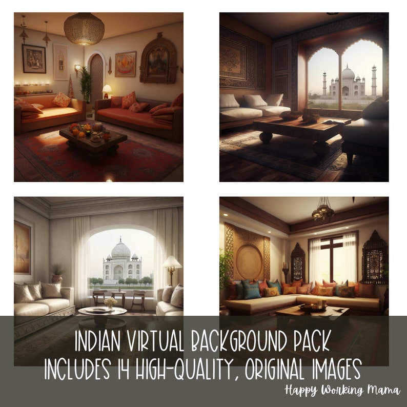 14 INDIAN Living Room Images for Virtual Background | Pack of 14 Zoom ...