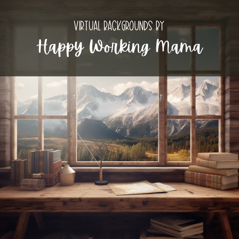 Rustic Virtual Background Images (BUNDLE) | 5 Original, Rustic Living ...
