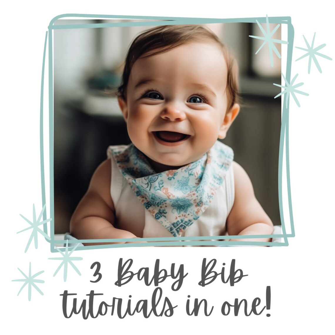 DIY Baby Bib Tutorial With Patterns 3 Bib Styles Tutorials & Patterns ...