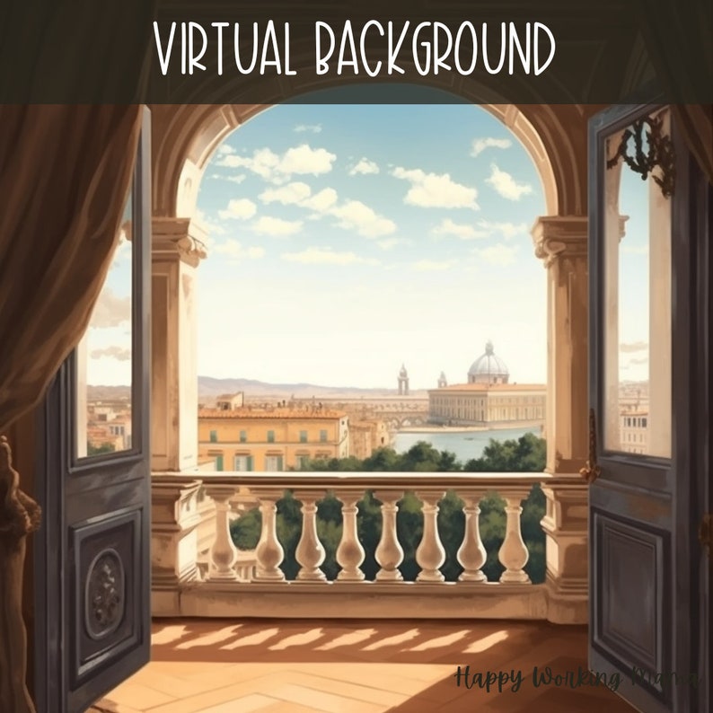 7 ITALIAN Images for Virtual Background, Pack of 7 Virtual Italian ...