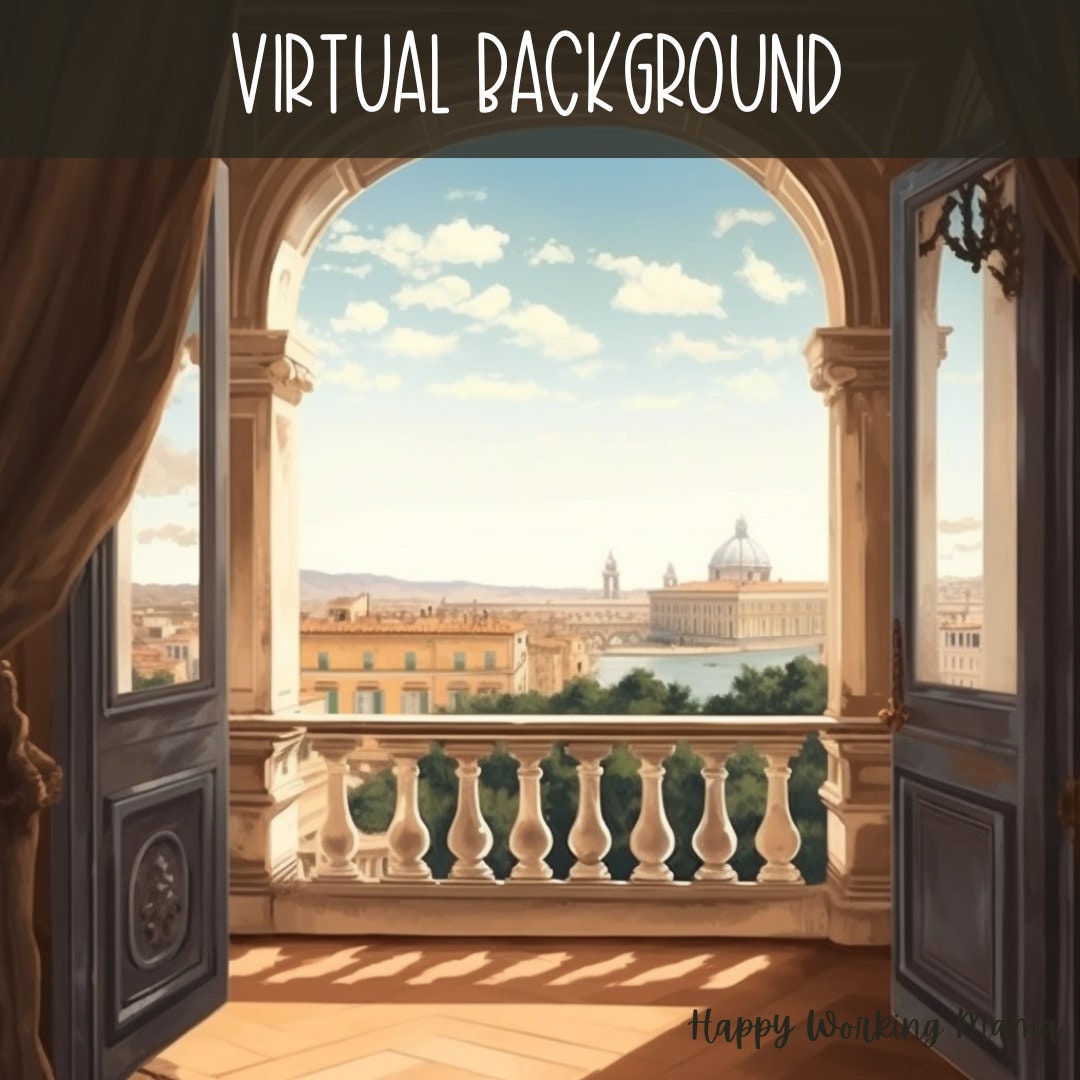 7 ITALIAN Images for Virtual Background, Pack of 7 Virtual Italian ...