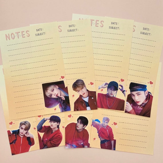 Kpop Notepads Stray Kids Note Taking Cute Notepads - Etsy UK