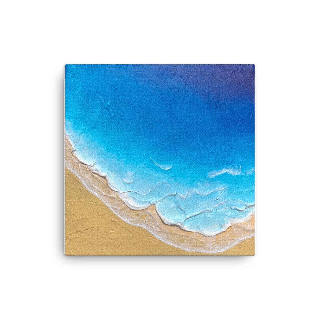 Textured Beach Waves Canvas Print - Etsy