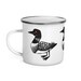 Adirondack Loon Enamel Mug / Bird Nature Mountain Cabin Lake House Camp ...