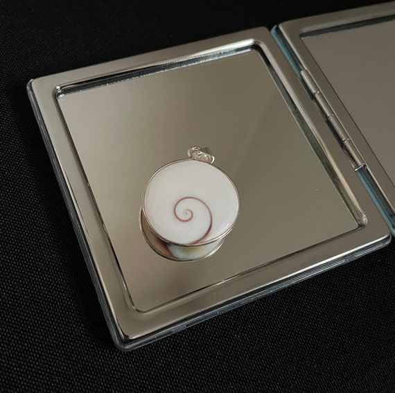 Gorgeous Large Natural White Shiva Shell and 925 Sterling - Etsy