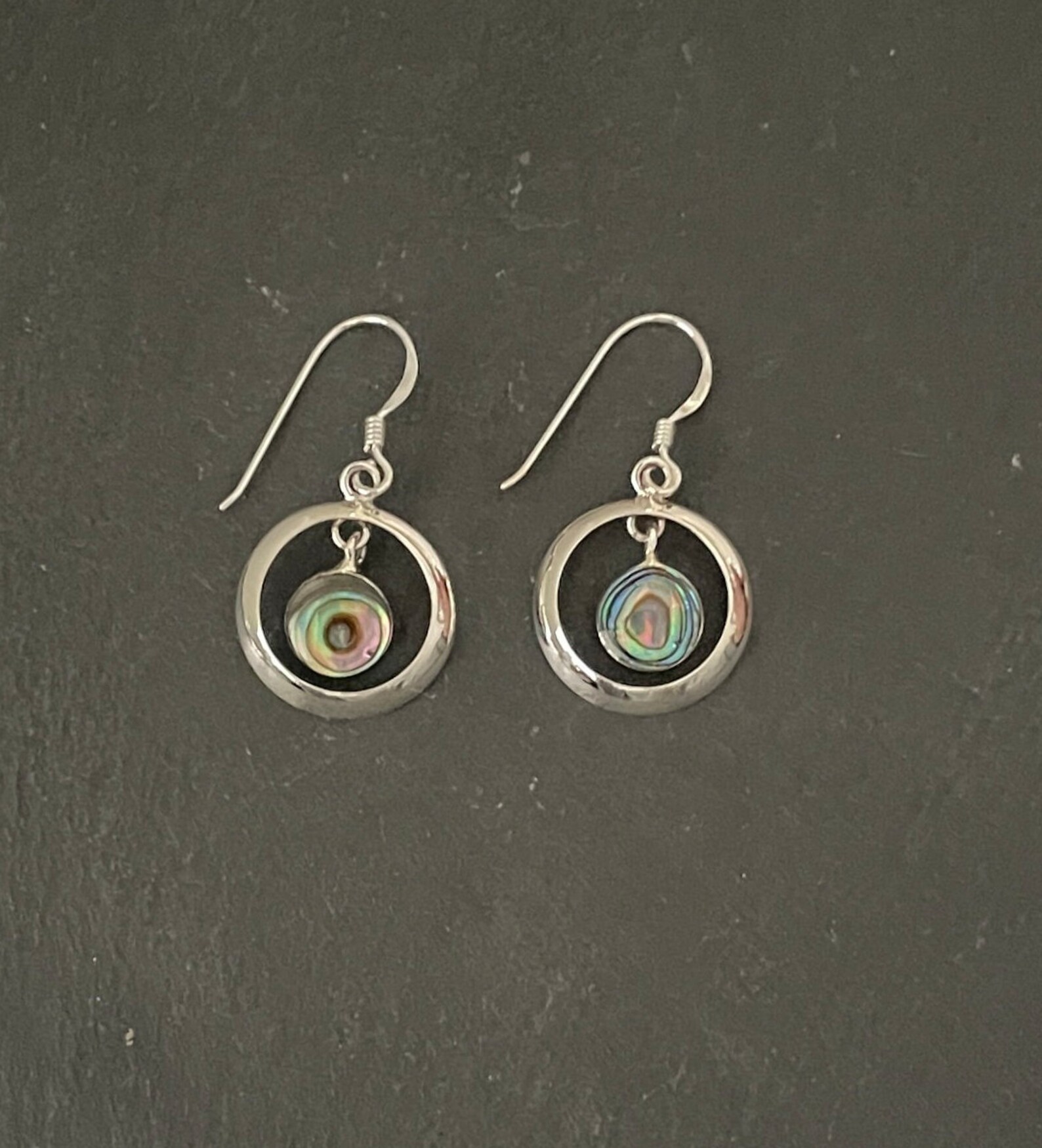 Gorgeous Natural Green Paua Shell/abalone and 925 Sterling - Etsy