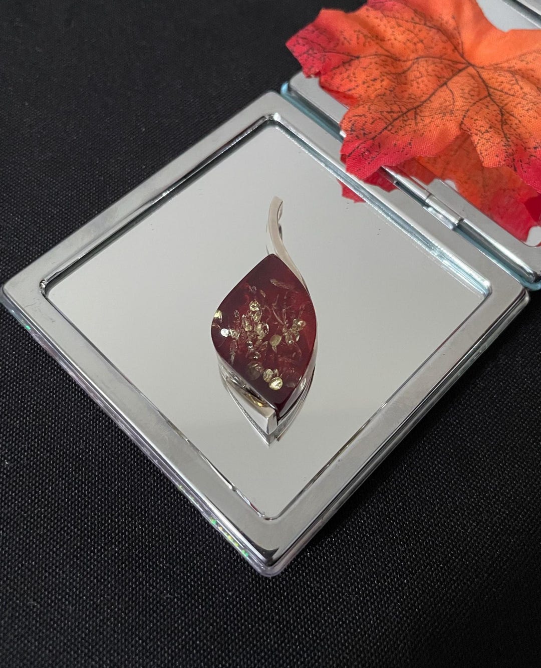 Gorgeous Large Natural Red Amber Stone and Handmade 925 Sterling Silver ...