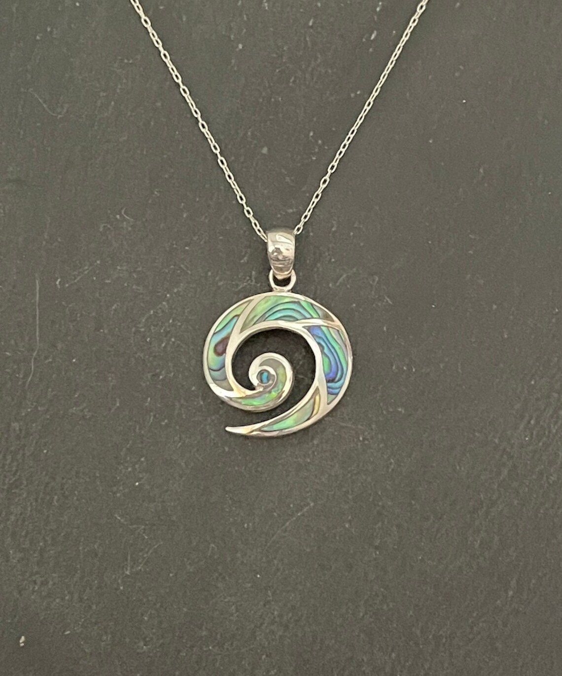 Gorgeous Mosaic Natural Green Paua Shell/abalone and 925 - Etsy UK