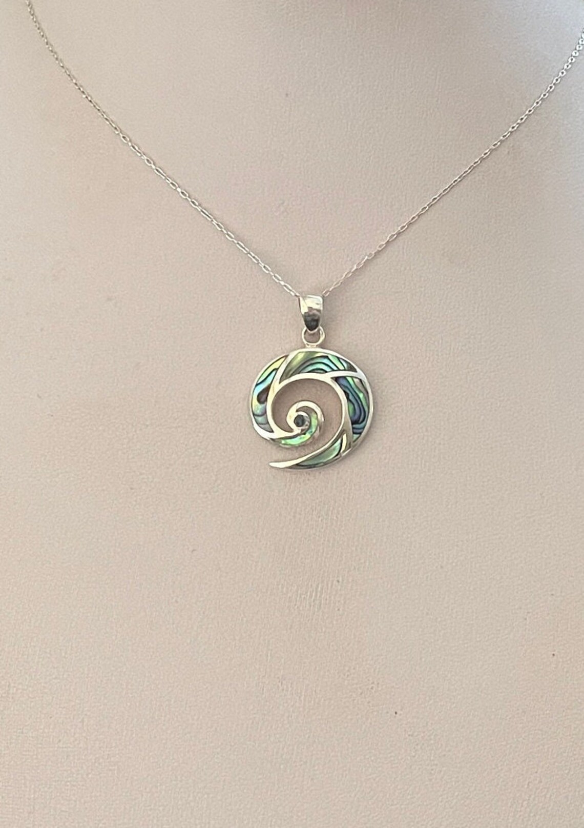 Gorgeous Mosaic Natural Green Paua Shell/abalone and 925 - Etsy UK