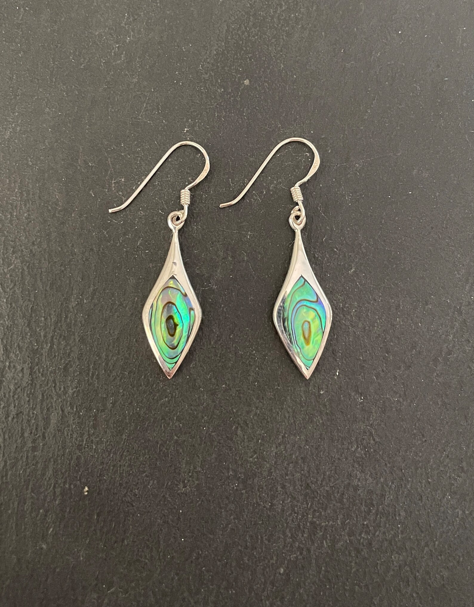 Gorgeous Natural Green Paua Shell/abalone and 925 Sterling - Etsy UK