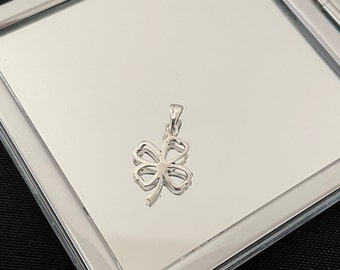 Beautiful Silver Four Leaf Clover Pendant | Filigree Design - Etsy