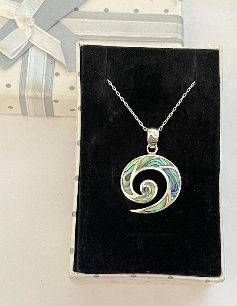 Gorgeous Mosaic Natural Green Paua Shell/abalone and 925 - Etsy UK