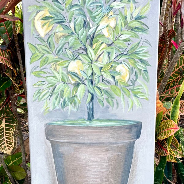 Lemon Tree Painting - Etsy