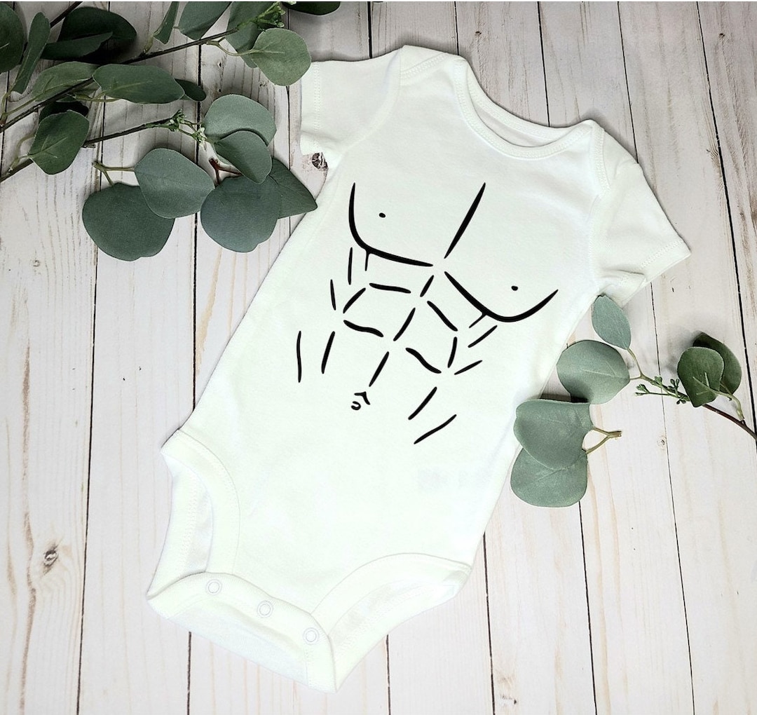 6 Pack Abs Baby Bodysuit, Baby Abs Costume, Baby Boy Gift, Infant ...