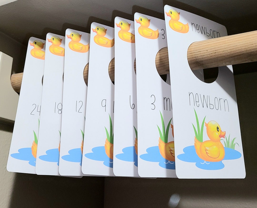 Rubber Ducky Baby Clothes Dividers: Unisex Nursery Closet Organizers - Etsy