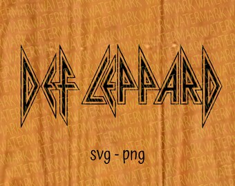 Def Leppard Font - Etsy Canada