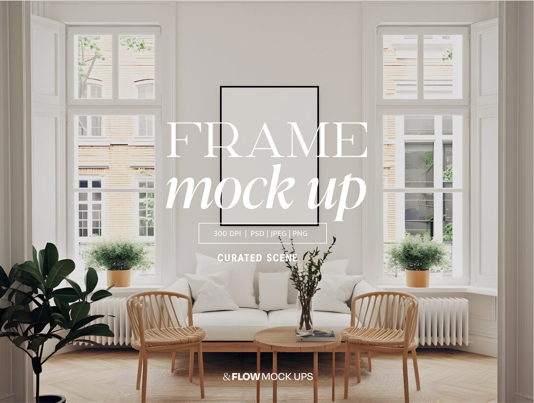 Modern Frame Mock Up, Wall Art Mock Up, Large Frame, Poster Mockup, Art ...