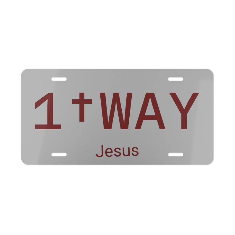 Jesus One Way Vanity Plate | License Plate - Etsy