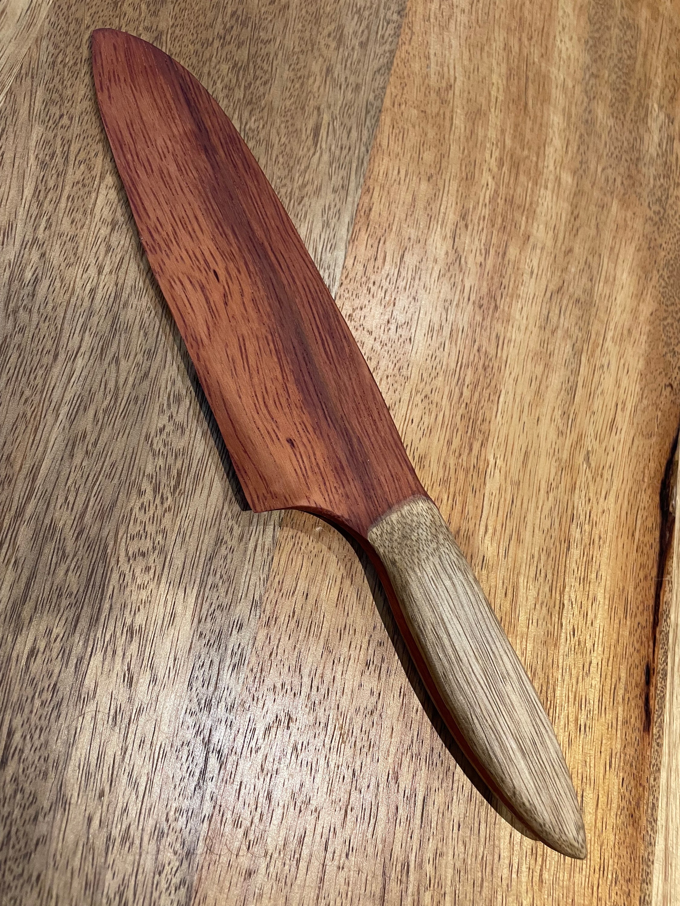 Handmade Wooden Cake Knife - Ebora & White Limba - Etsy