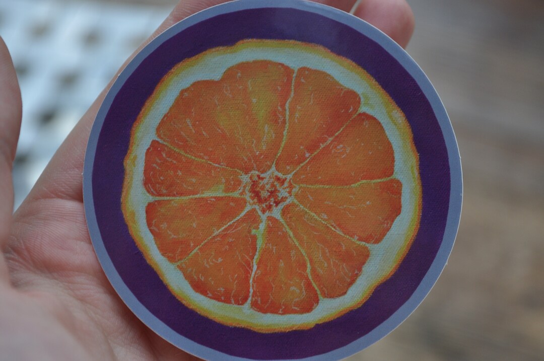 Orange Slice Sticker - Etsy