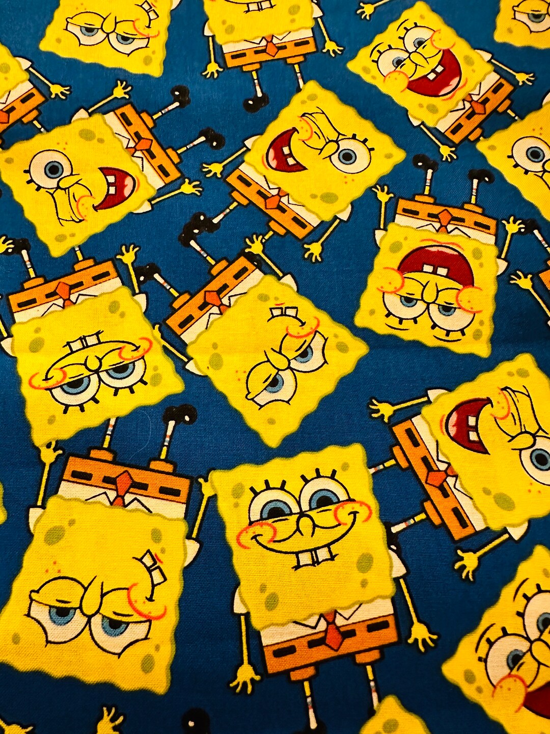 Spongebob Fabric 100% Cotton. Spongebob Fabric . Quilting Fabric ...