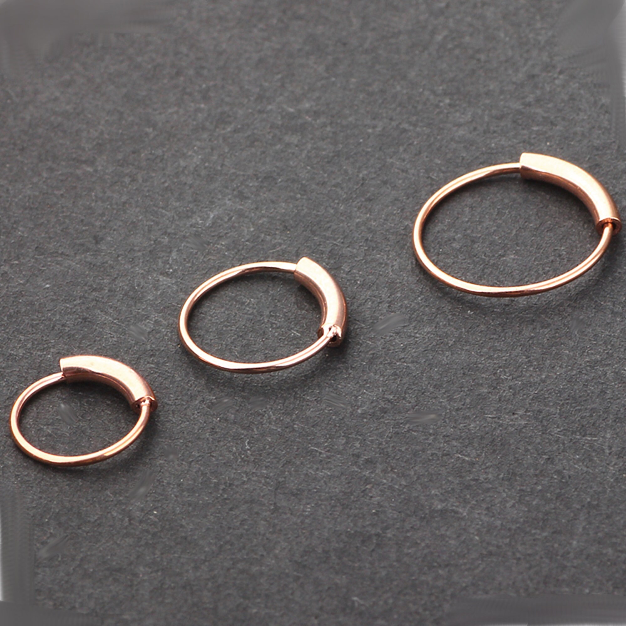 22g Nose Ring 6mm 8mm 10mm Annealed Hoop Nose Piercing | Etsy