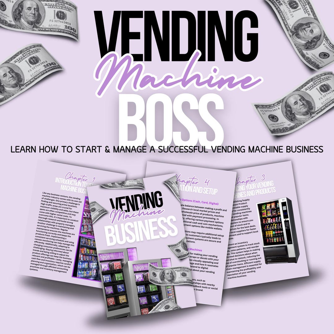 How to Start & Run a Successful Vending Machine Business | Ebook PDF | Step-by-step Guide for ...