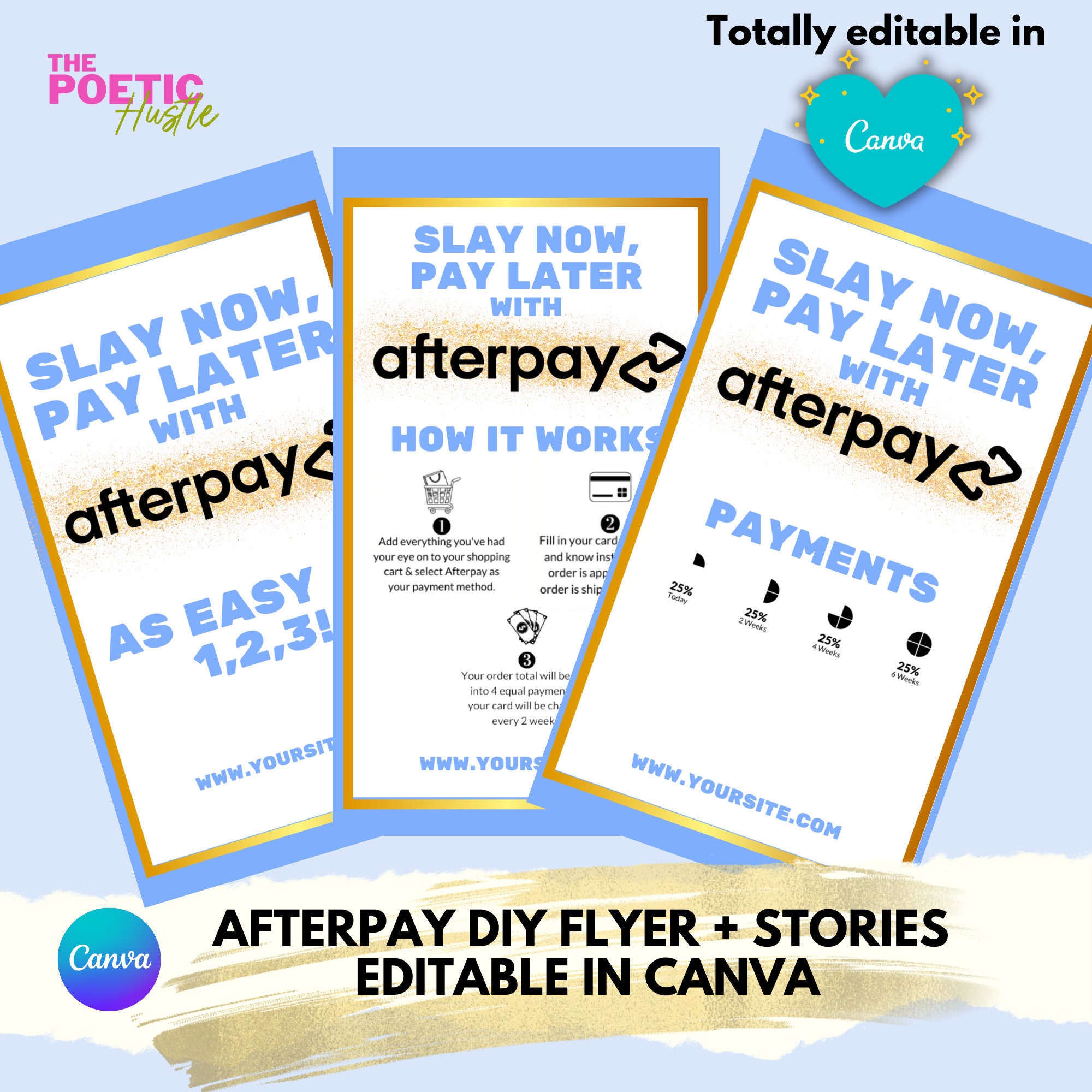 IG Flyer, DIY Social Media Flyer, Social Content, Afterpay, Editable ...