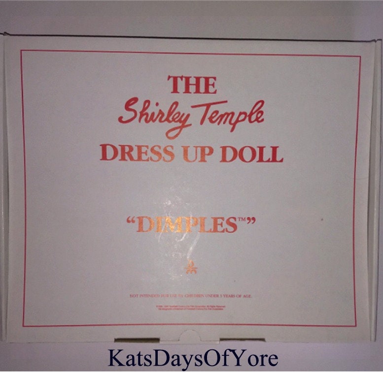 Dolls Shirley Temple dimples Authentic Movie Costume 1994 Danbury Mint ...