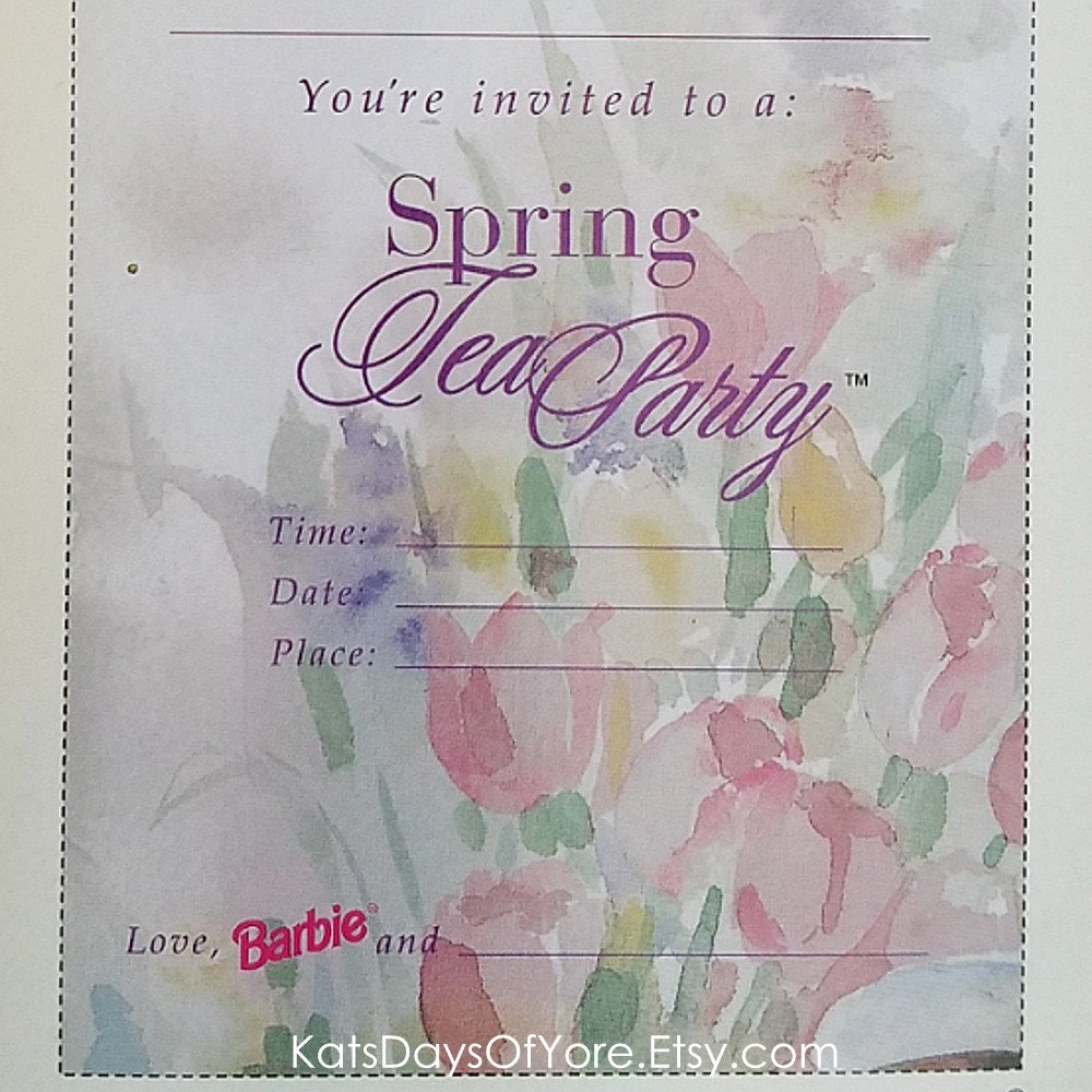 Dolls Spring Tea Party Barbie 1997 Avon Exclusive Special - Etsy