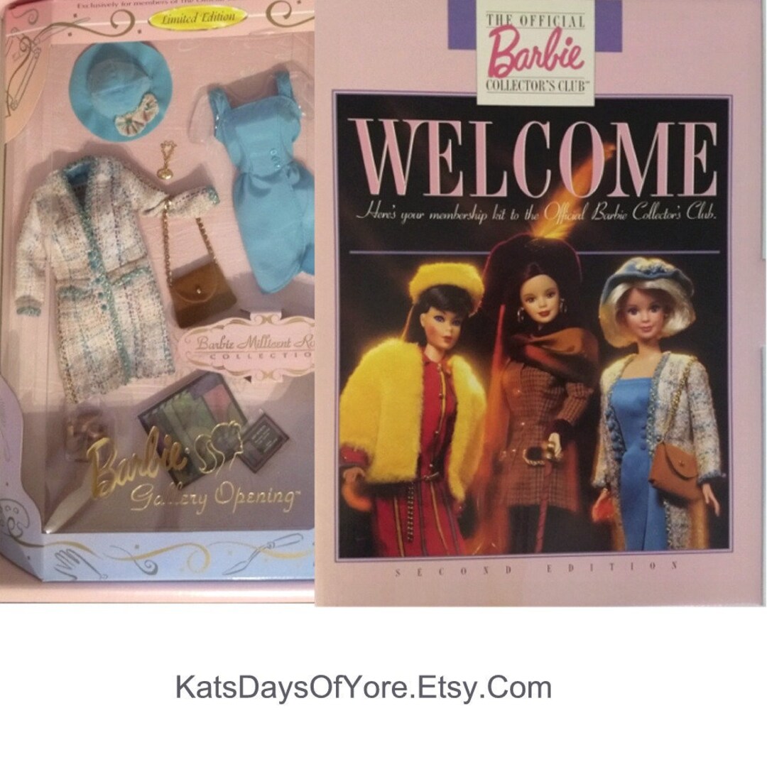 Clothing Welcome Barbie Collector's Club Membership Kit 1997 Limited ...