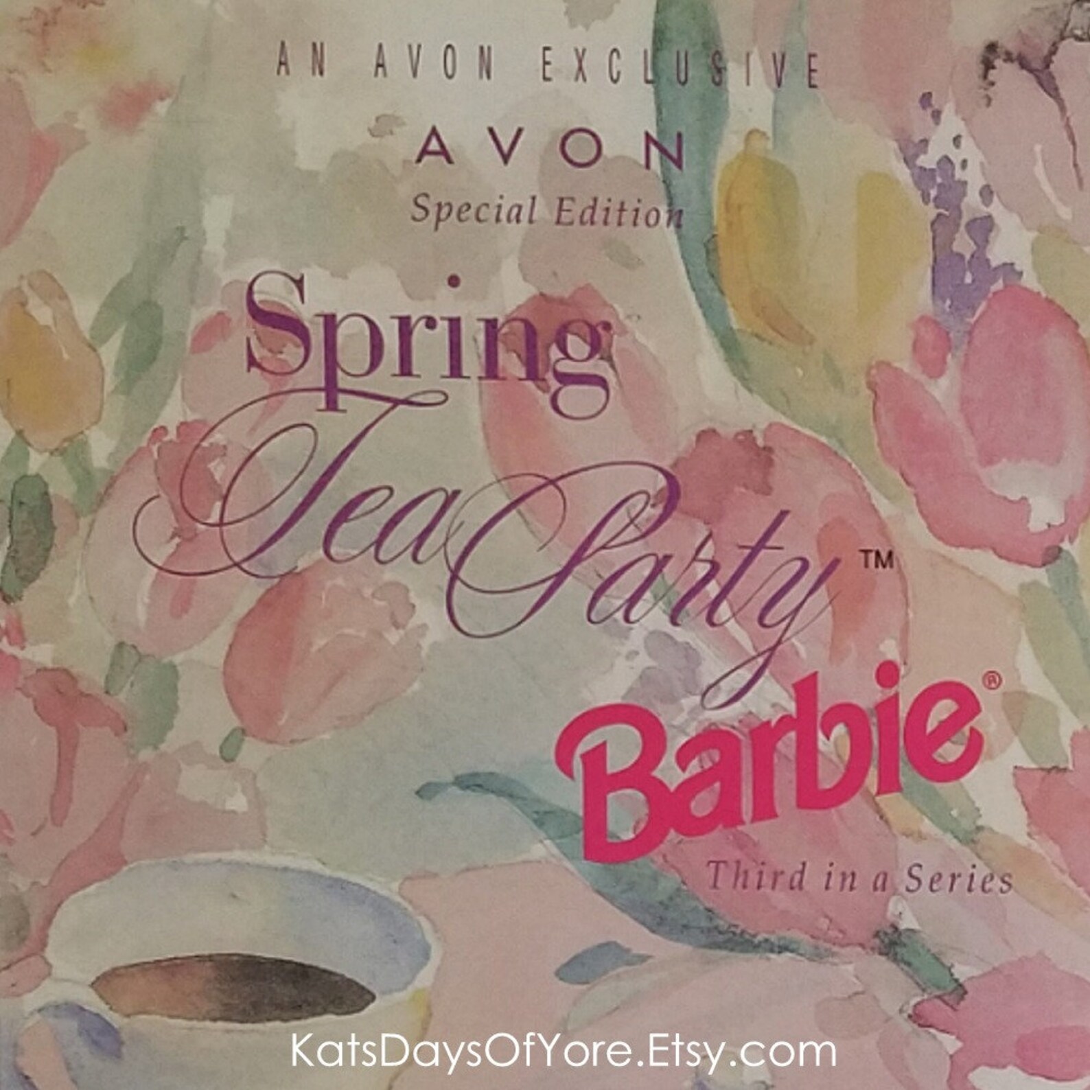 Dolls Spring Tea Party Barbie 1997 Avon Exclusive Special - Etsy