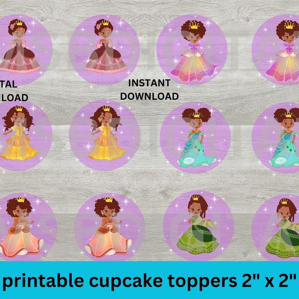 Princess Party Cupcake Topper - Etsy