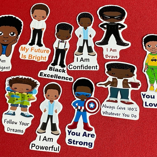 African American Boy Stickers Melanin Princess Black Boy Joy - Etsy