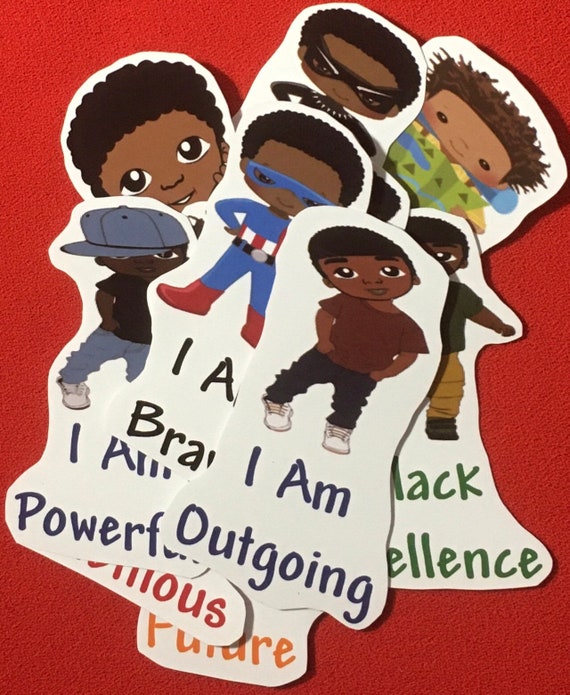 African American Boy Stickers Melanin Princess Black Boy Joy | Etsy Canada