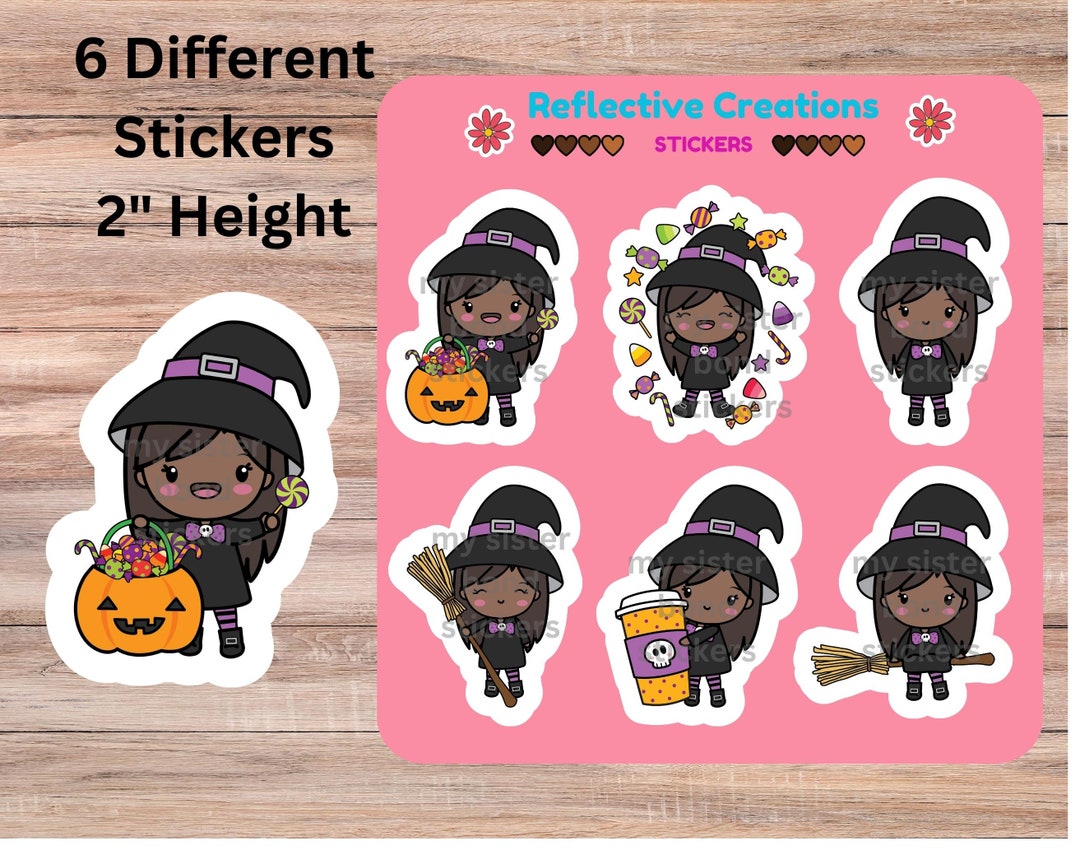 African American Halloween Stickers Black Girl Magic Stickers - Etsy