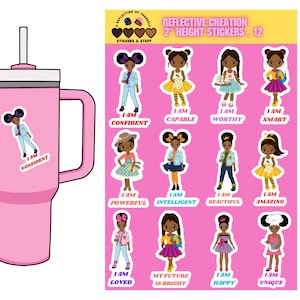 Inspirational Stickers African American Black Girl Magic Stickers ...