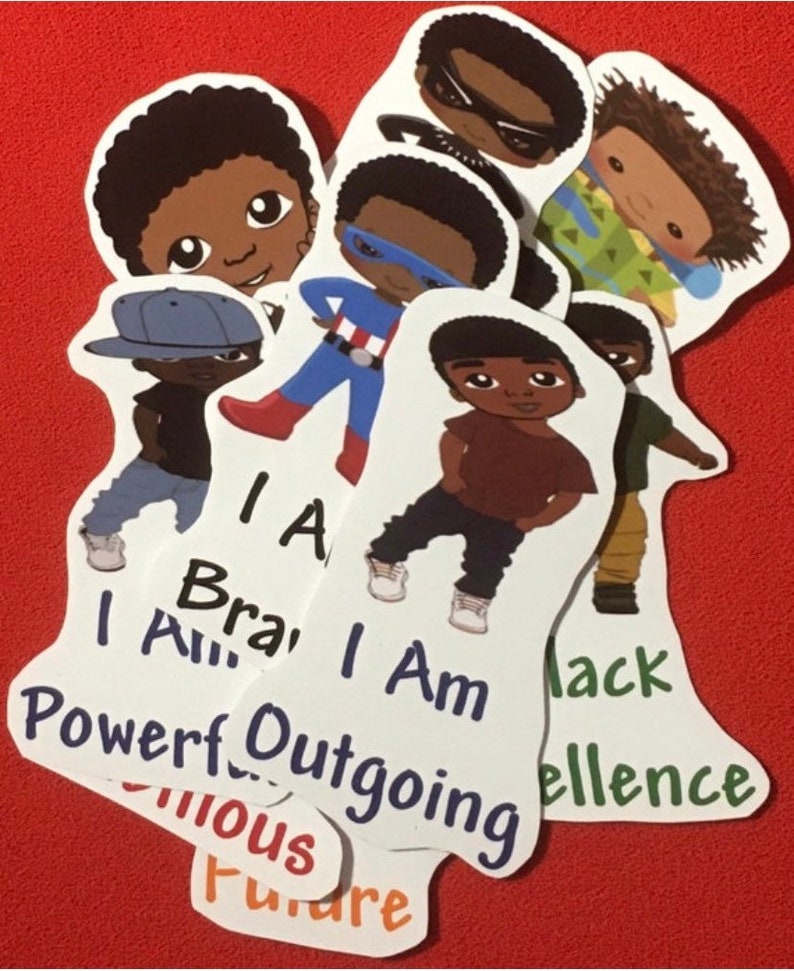 Inspirational Stickers African American Black Girl Magic - Etsy