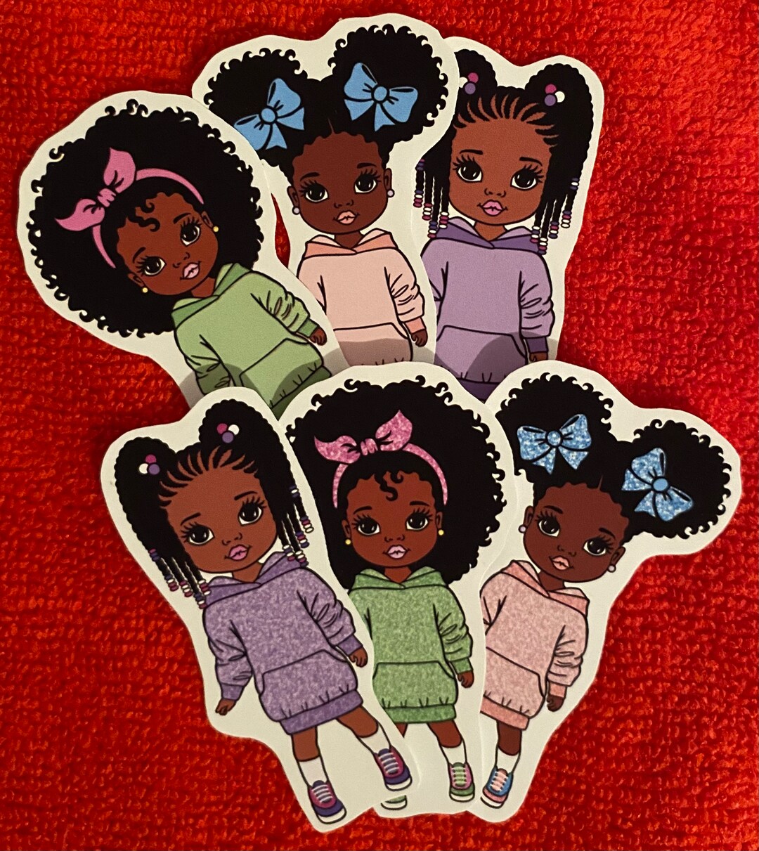 Melanin Girl Stickers Black Girl Magic Stickers African - Etsy
