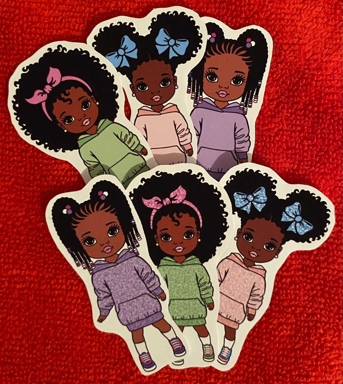 Melanin Girl Stickers Black Girl Magic Stickers African - Etsy