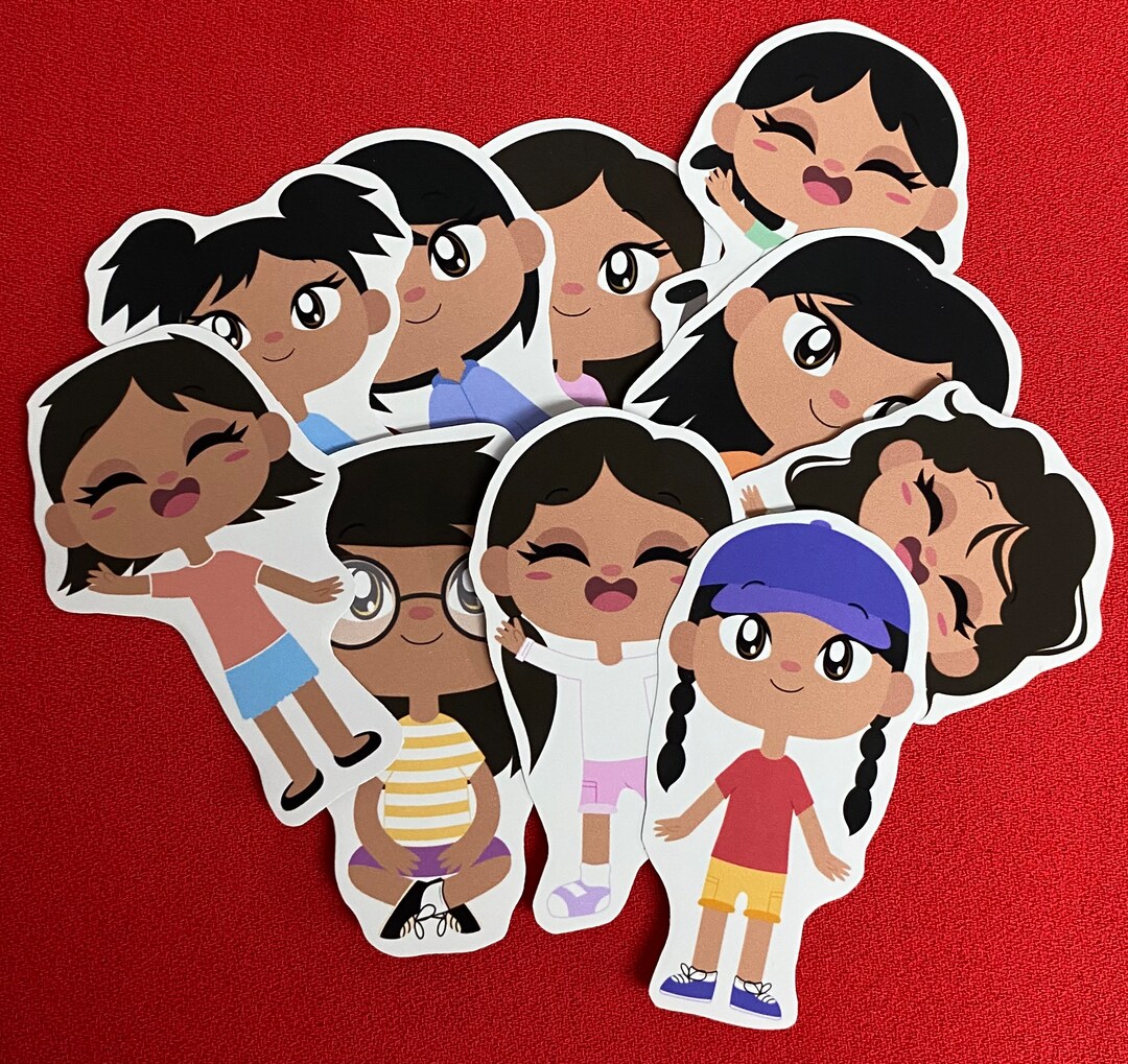 Hispanic Children Stickers Kids Stickers Boys and Girls Decorative ...