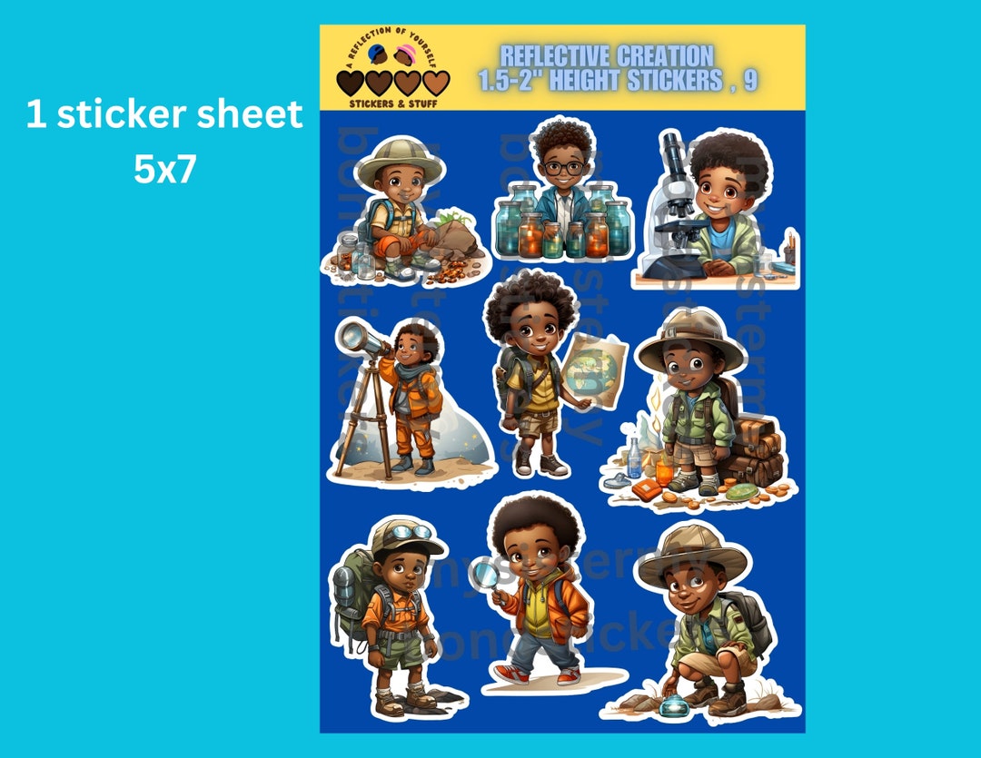 Black Boy Decals, Stickers ,melanin, Explorers, African American ...