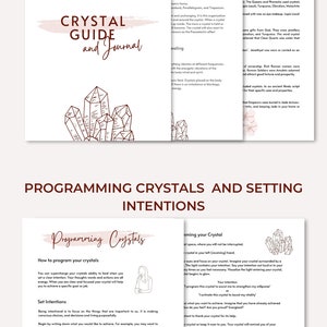 Crystal Guide Crystal Journal Gemstone Information Crystal Inventory Habit Trackers Grimoire ...