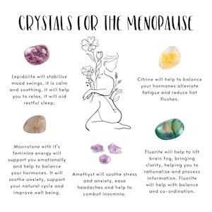 Menopause Support Crystal Gift Set Crystals for Menopause Symptom ...
