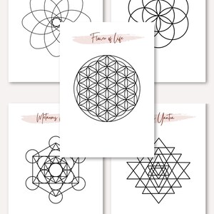 Crystal Grid PDF | 20 Printable Crystal Grids | Sacred Geometry ...
